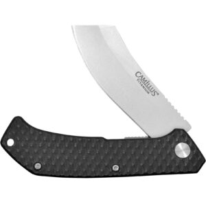 camillus barber 7"" folding knife, black (19645)