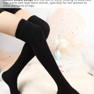 SATINIOR 1 Pair Non Slip Over Knee Socks Thigh High Socks Long Boot Stocking, 27.6 inch/ 70 cm