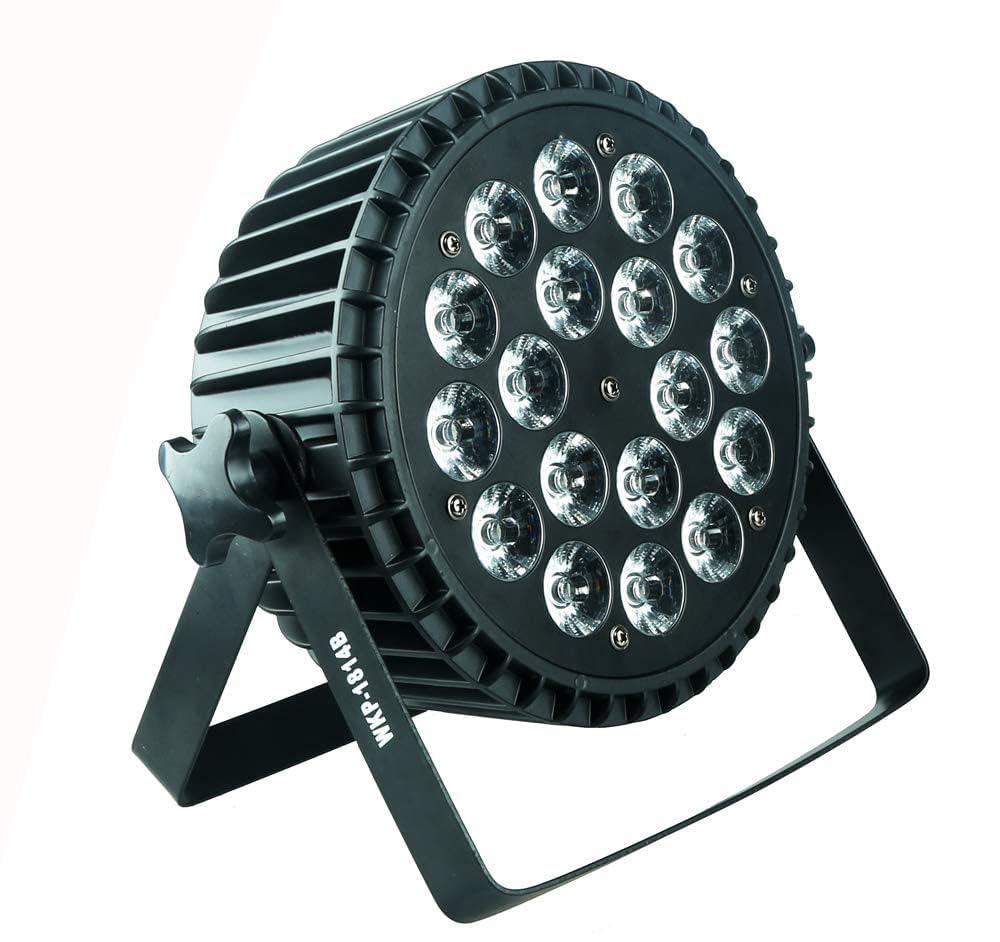 LED Par Lights,18x12w LED RGBW 4IN1 Par Led Light for Stage Lighting, Led Wash Light DMX Uplights DJ Par Can Lights with Sound Activated Party Lights Dj Disco Lights for Wedding Lighting