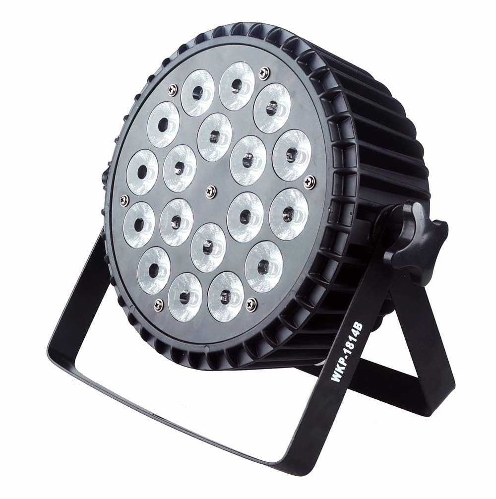 LED Par Lights,18x12w LED RGBW 4IN1 Par Led Light for Stage Lighting, Led Wash Light DMX Uplights DJ Par Can Lights with Sound Activated Party Lights Dj Disco Lights for Wedding Lighting