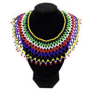 auear, colorful beaded necklace maasai necklace south african necklace african necklace for women best gift