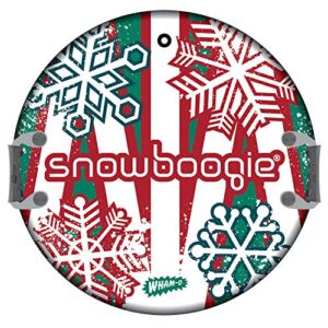 wham-o snowboogie air disc 26" | circular single rider snow foam sled | pe foam core sled with soft handles | slick bottom for speed & control | snow sledding for adults & children | holidays & winter