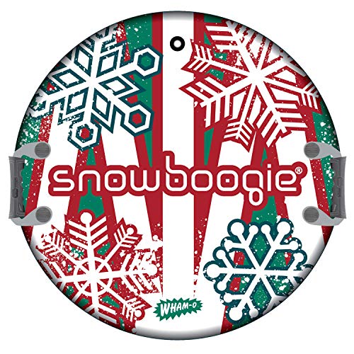 Wham-O Snowboogie Air Disc 26" | Circular Single Rider Snow Foam Sled | PE Foam Core Sled with Soft Handles | Slick Bottom for Speed & Control | Snow Sledding for Adults & Children | Holidays & Winter