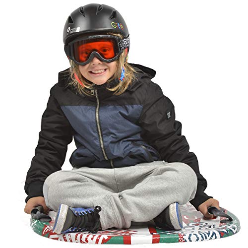 Wham-O Snowboogie Air Disc 26" | Circular Single Rider Snow Foam Sled | PE Foam Core Sled with Soft Handles | Slick Bottom for Speed & Control | Snow Sledding for Adults & Children | Holidays & Winter