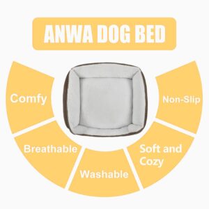 ANWA Washable Dog Bed Large Dogs, Dog Sleeping Bed, Comfortable Dog Bed Large Dogs