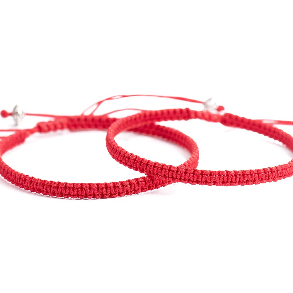 Seyaa Red String of Fate Bracelets, Valentines Day Gifts. Kabbalah Protection Good Luck Simple Matching Bracelets for Lover Women Men