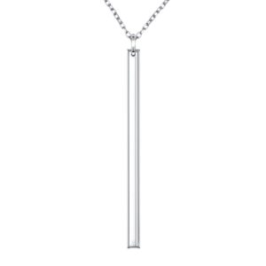 alphm long chain vertical bar y necklace s925 sterling silver pendant for women statement jewelry