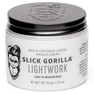 slick gorilla lightwork hair styling clay 2.5 oz