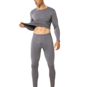 ViCherub Men's Thermal Underwear Set Fleece Lined Long Johns Winter Base Layer Top & Bottom 2 Sets for Men