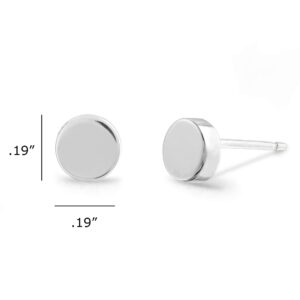 Boma Jewelry Sterling Silver Circle Geometric Stud Earrings