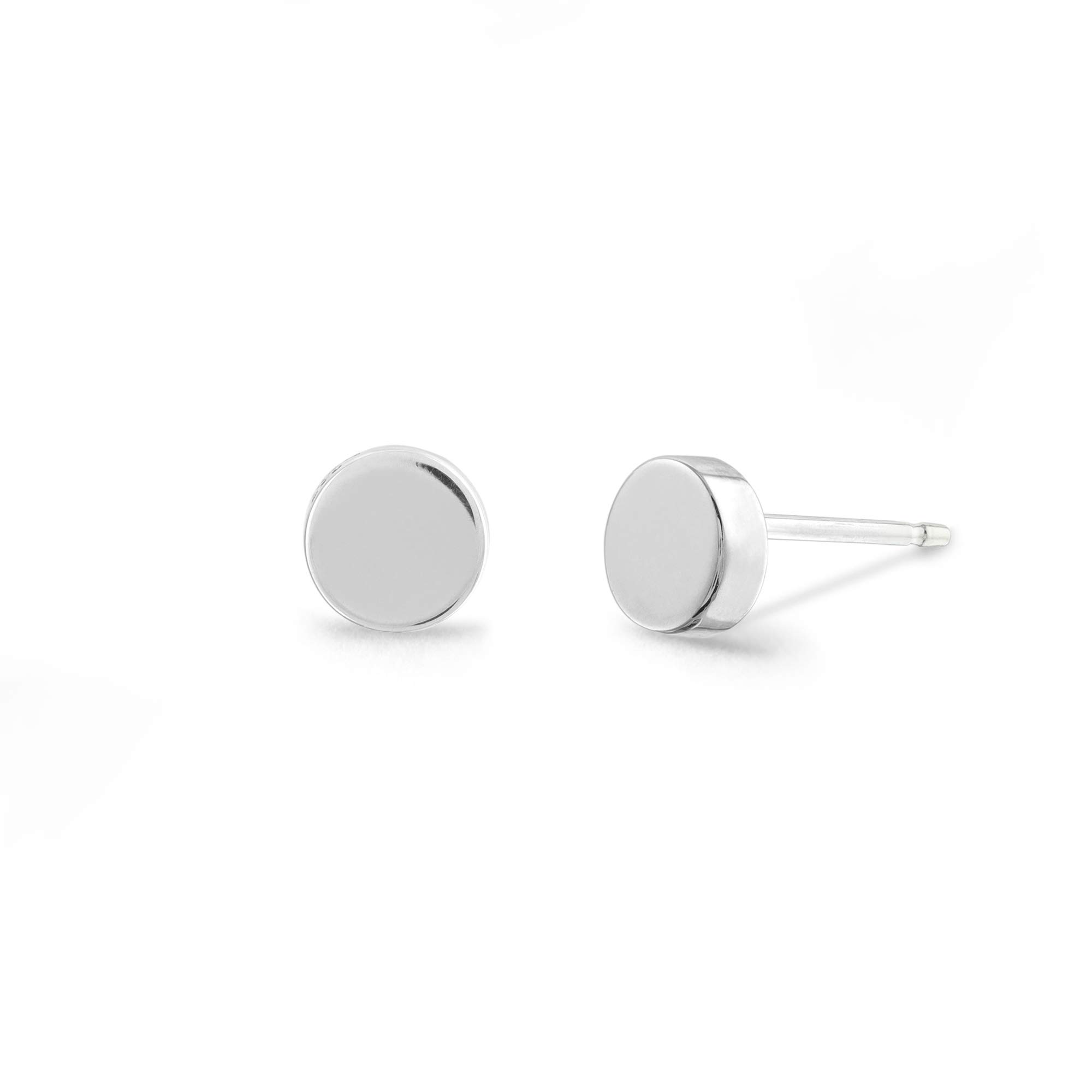 Boma Jewelry Sterling Silver Circle Geometric Stud Earrings