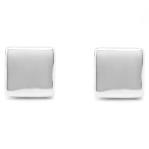 boma jewelry sterling silver square geometric stud earrings