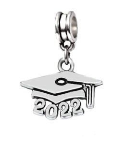 dangle graduation cap charm bead