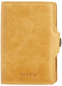 secrid-twin ochre leather wallet