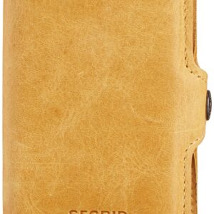 SECRID-Twin Ochre Leather Wallet