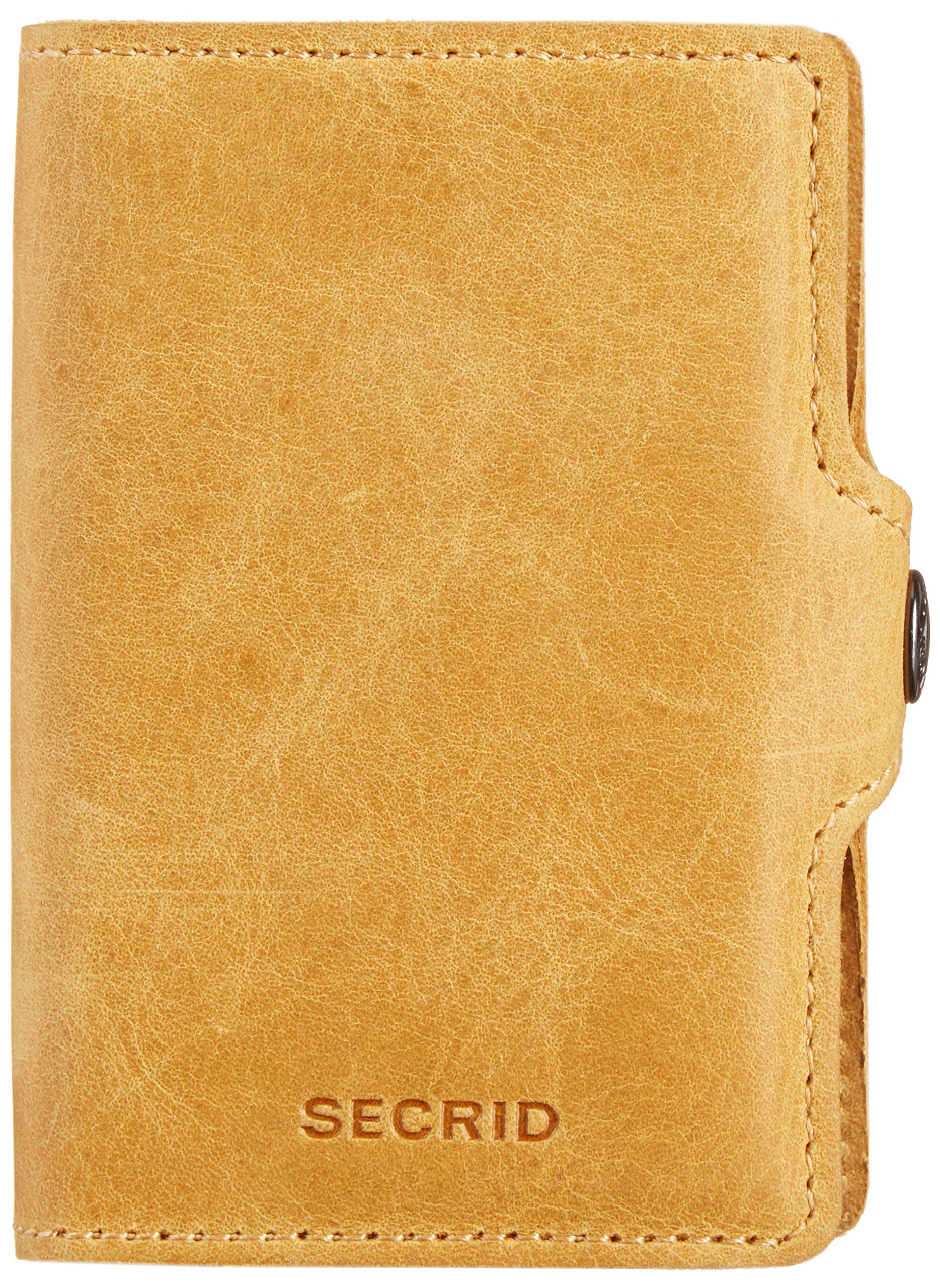 SECRID-Twin Ochre Leather Wallet