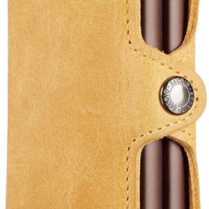 SECRID-Twin Ochre Leather Wallet