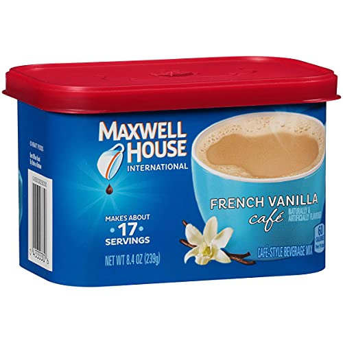 Maxwell House International Fall Flavors with Suisse Mocha Cafe | Instant Flavored Coffee Variety Pack, 7-9 oz Canisters, (4 Pack)