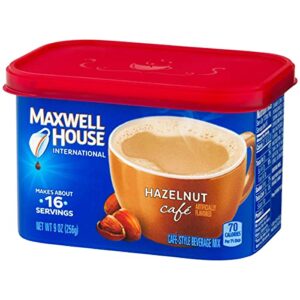 Maxwell House International Fall Flavors with Suisse Mocha Cafe | Instant Flavored Coffee Variety Pack, 7-9 oz Canisters, (4 Pack)