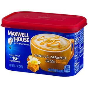 Maxwell House International Fall Flavors with Suisse Mocha Cafe | Instant Flavored Coffee Variety Pack, 7-9 oz Canisters, (4 Pack)