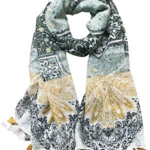 Lightweight Women's Fashion Floral Printed Winter Fall Warm Scarves Scarf Shawl