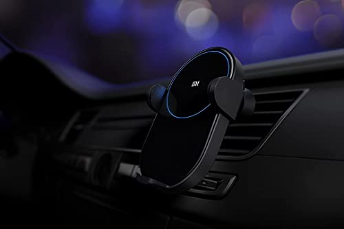 Xiaomi Mi 20W Wireless Car Charger, 20W High Power Flash Charging, Electric Adjustable Handle, Doubled Cooling, Black