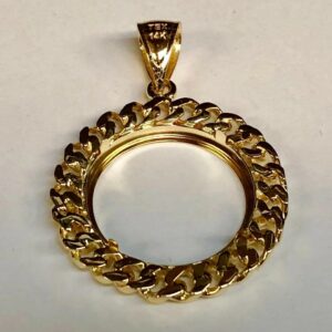 TEX 14k Yellow Gold Pendant, 1/2oz US American Eagle Coin, Approx 25g