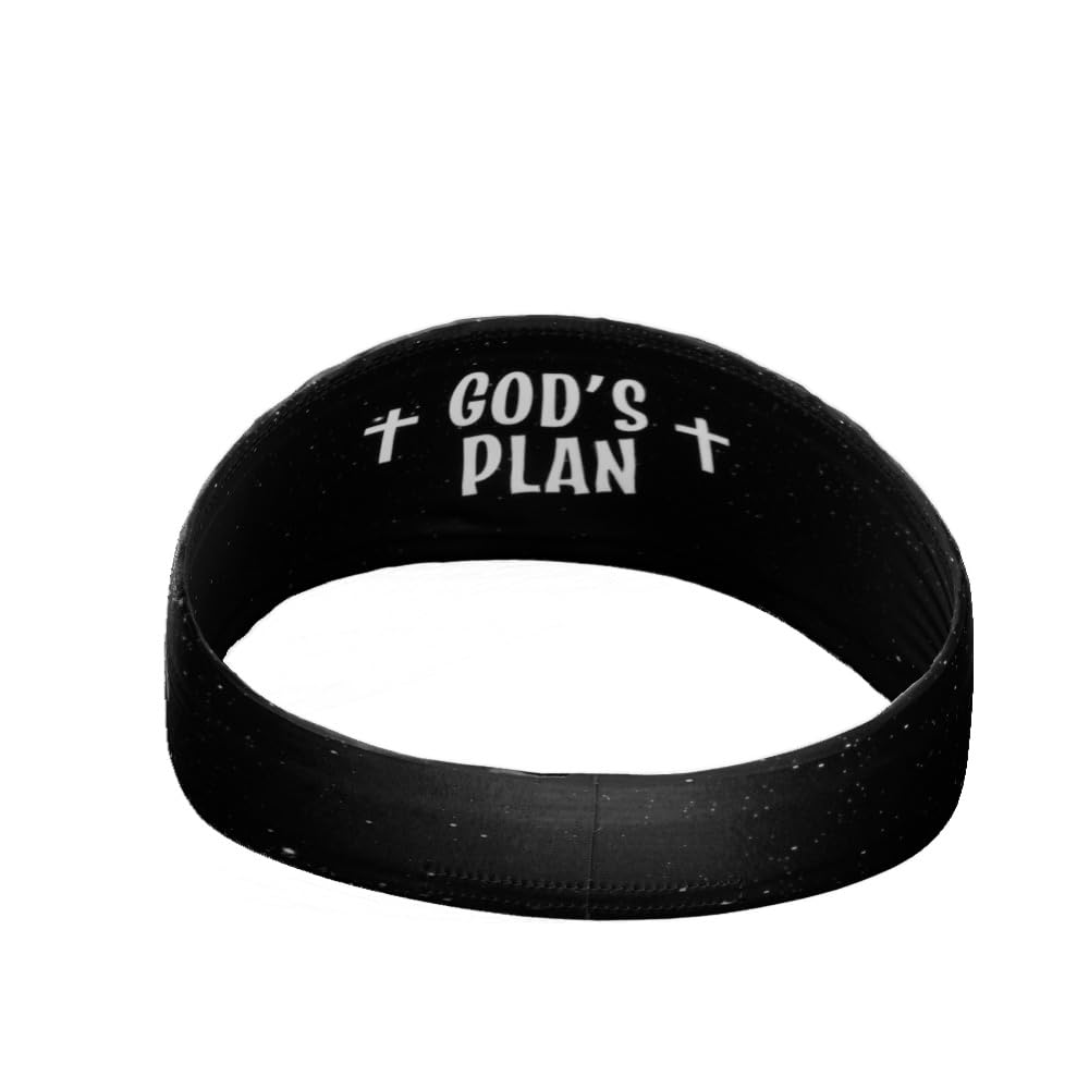 Elite Athletic Gear Unisex Headband/Sweatband. Multiple Designs! Sports, Fitness, Working Out, Yoga. (God's Plan)