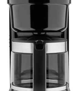 KitchenAid KCM1208OB Drip Spiral Showerhead Coffee Maker, 12 Cup, 7.17"D x 13.4"W x 14.34"H, Onyx Black