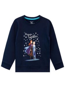 disney girls frozen sweatshirt blue size 7