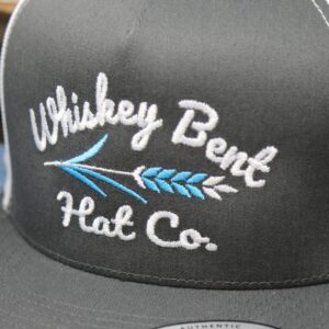 WHISKEY BENT HAT CO. Troubador Adjustable Hat (Grey/White)