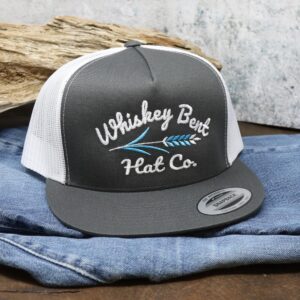 WHISKEY BENT HAT CO. Troubador Adjustable Hat (Grey/White)