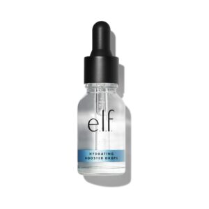 e.l.f., hydrating booster drops, lightweight, concentrated, long lasting, moisturizes, plumps, nourishes, infused with vitamin e, 0.51 fl oz