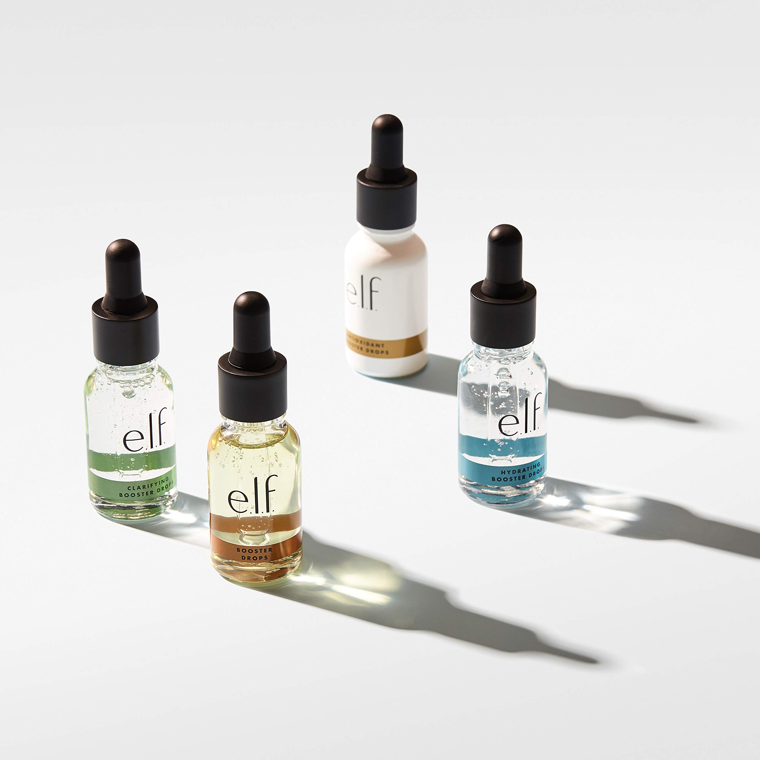 e.l.f., Hydrating Booster Drops, Lightweight, Concentrated, Long Lasting, Moisturizes, Plumps, Nourishes, Infused with Vitamin E, 0.51 Fl Oz