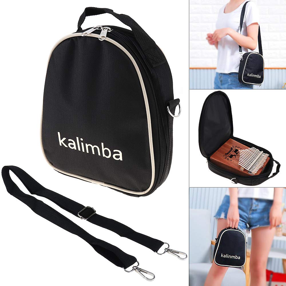 YiPaiSi Kalimba Storage Bag, 17/15/10 Keys Thumb Piano Mbira Case Shoulder Bag, Storage Bag for Kalimba Mbira Thumb Piano Carrying Case Handbag