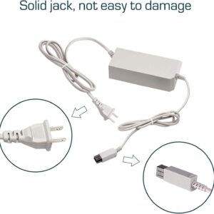 Console Charger for Wii, AC Wall Power Adapter Supply Cable Cord for Nintendo Wii (Not for Nintendo Wii U)