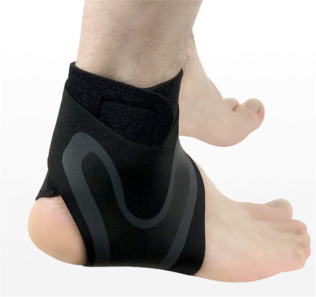 Ankle Brace, for Running, Arthritis, Pain Relief, Sprains, Sports Injuries and Recovery, Adjustable Breathable Nylon Material Sleeve Fits All Men Women (S)