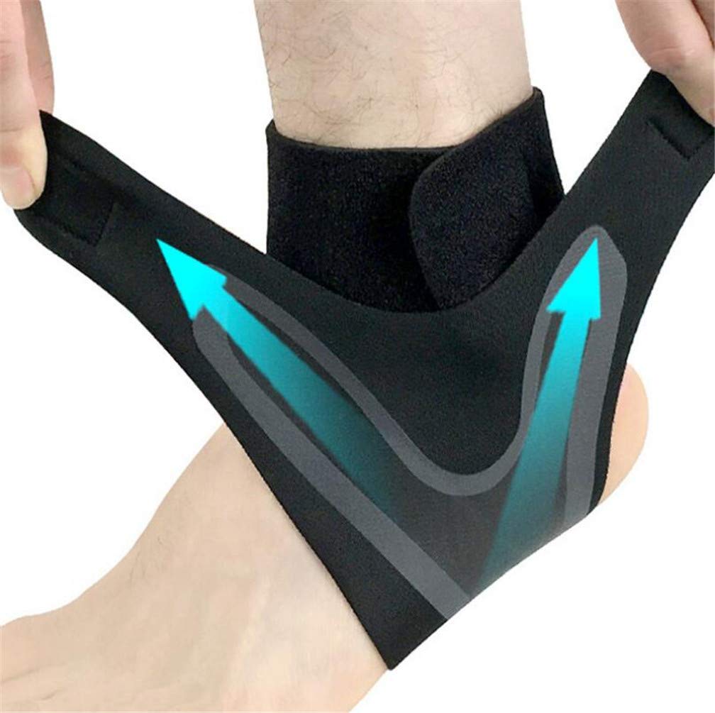 Ankle Brace, for Running, Arthritis, Pain Relief, Sprains, Sports Injuries and Recovery, Adjustable Breathable Nylon Material Sleeve Fits All Men Women (S)