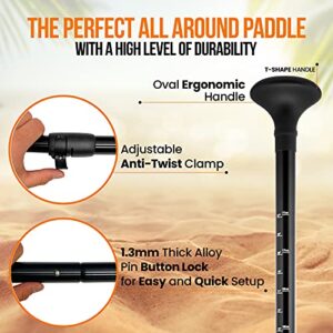 SereneLife Stand Up Paddle-Board Adjustable Paddle - Adjustable Water Paddle Oar SLSUPB06 & SLSUPB08 Free-Flow Inflatable SUP Stand Up Water Paddle-Board PRTSLSUPB0608PDL Blue