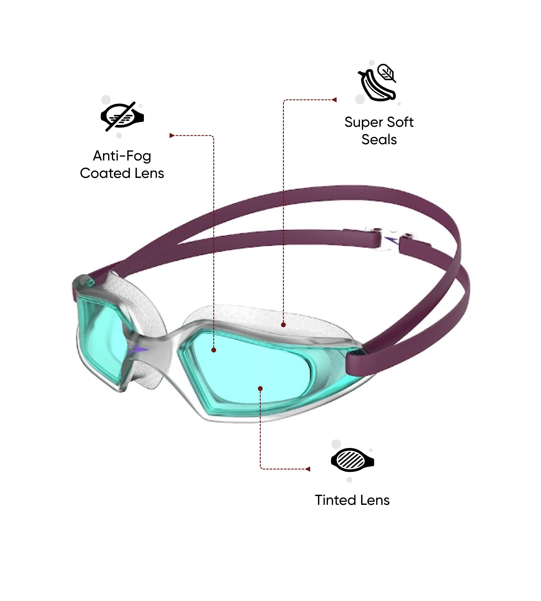 Speedo Hydropulse Mirror One Size