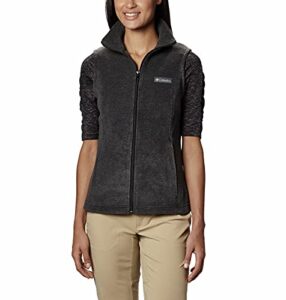 columbia women's benton springs vest, charcoal heather, xx-large