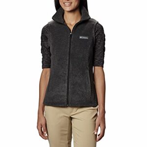 Columbia Women's Benton Springs Vest, Charcoal Heather, XX-Large