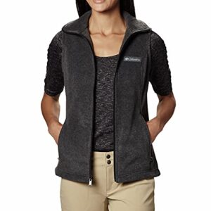 Columbia Women's Benton Springs Vest, Charcoal Heather, XX-Large