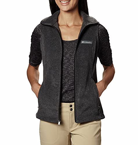 Columbia Women's Benton Springs Vest, Charcoal Heather, XX-Large