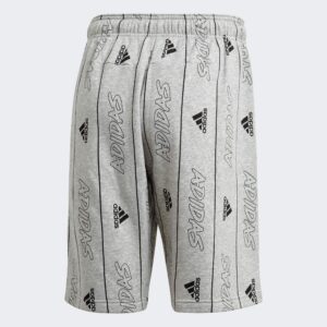 adidas mens Must Haves Graphic Shorts Medium Grey Heather/Black Large