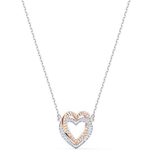 SWAROVSKI Hyperbola Pendant Necklace for Women, with a Mixed Metal Plated Finish and Clear Crystal Pavé