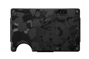 the ridge forged carbon fiber money clip wallet thinner than smartphone