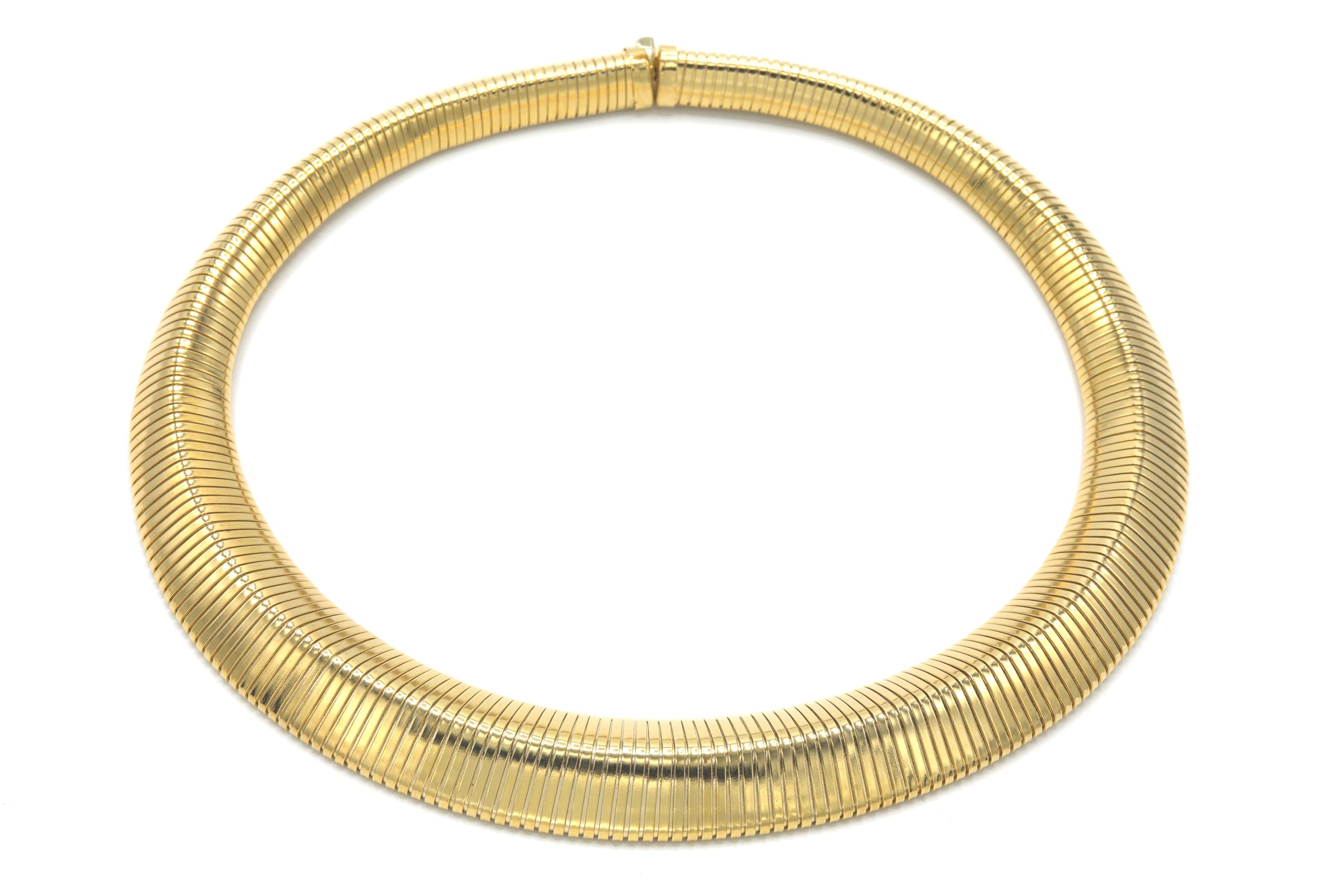 Marshal Metal Fashion Necklace 18K Gold Plated Brass Omega Choker Necklace (NK156G(15mm))