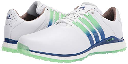 adidas mens Eg4871 Golf Shoe, Ftwr White/ Teal Royal Blue/ Glory Mint, 10 US