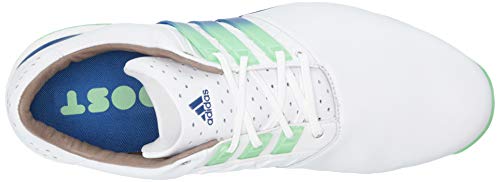 adidas mens Eg4871 Golf Shoe, Ftwr White/ Teal Royal Blue/ Glory Mint, 10 US